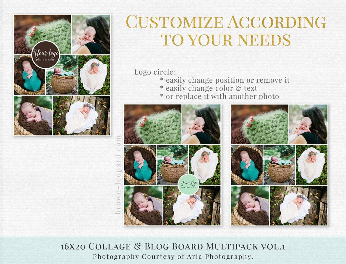 Collage & Blog Board Multipack Vol.1 Psd Templates16x20 | Etsy