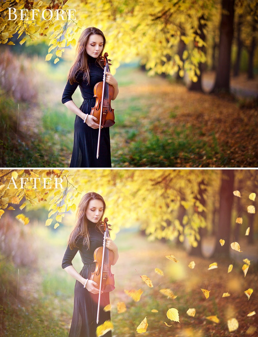 Colorful Fall Photo Overlays, Complete Bundle, Haze, Lights, Bokeh ...