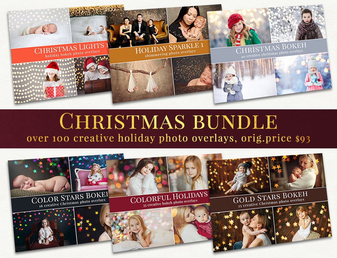 All in One christmas Bundle All Our Christmas Photo Overlays in One ...