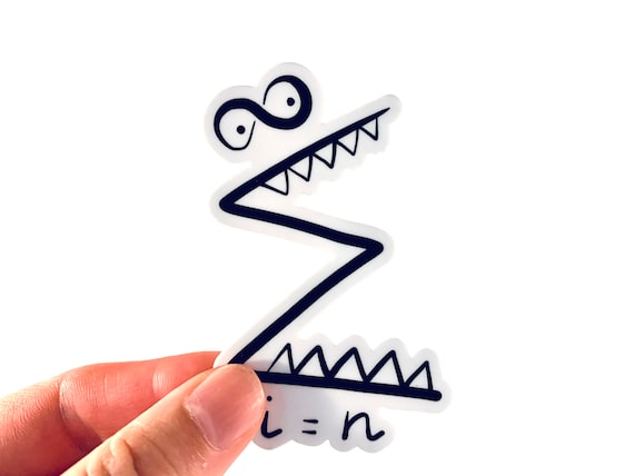 Sigma Sticker // Funny Math Gift // Gift for a Mathematician - Etsy