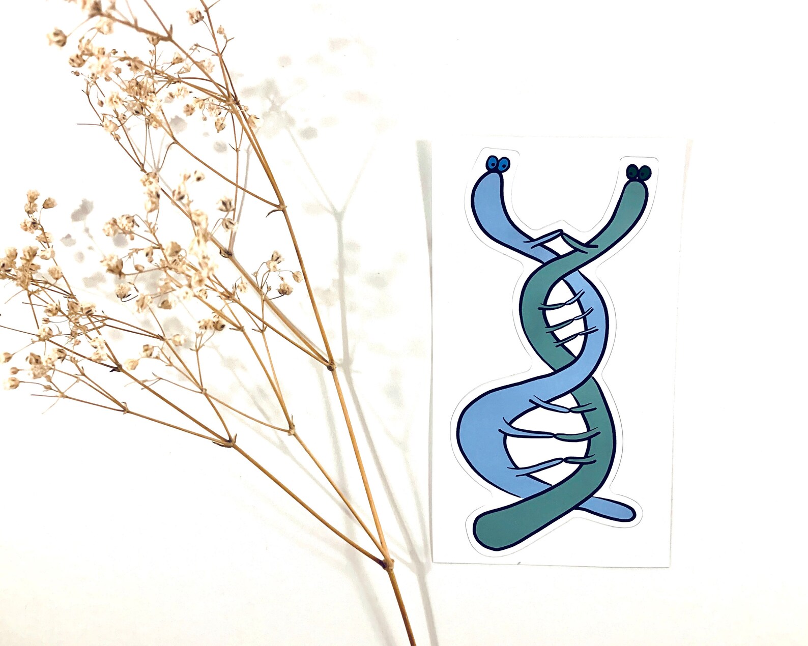DNA Love Vinyl Sticker // Gift for a Scientist Biologist - Etsy