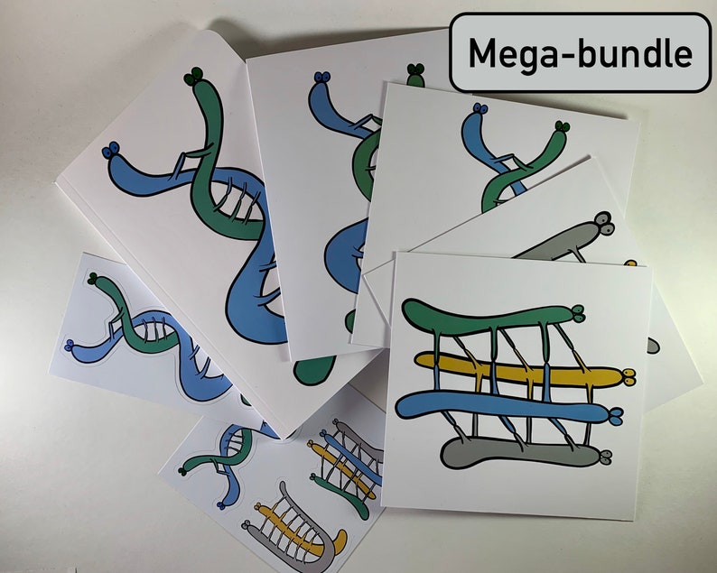 Cute DNA Love Greeting Card | Etsy