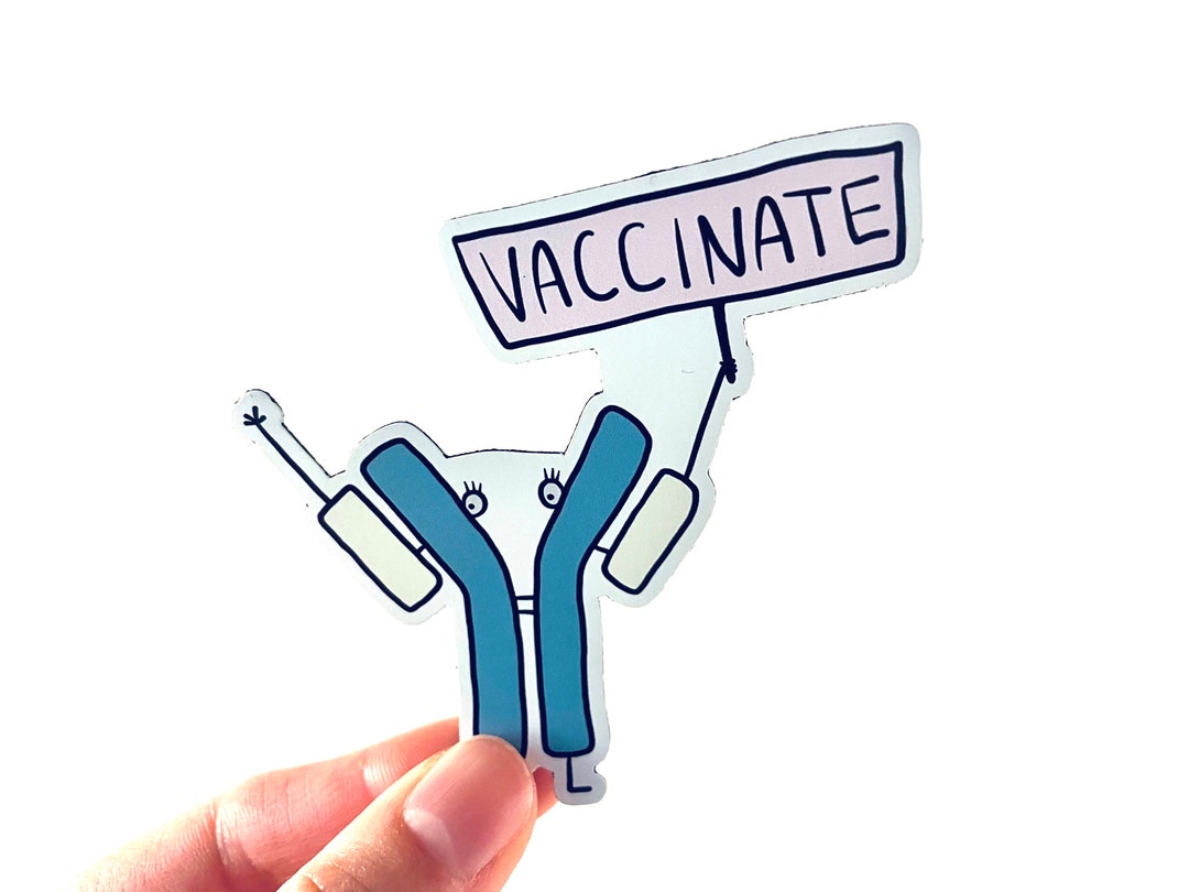 Cute Antibody Magnet // Vaccination Magnet - Etsy