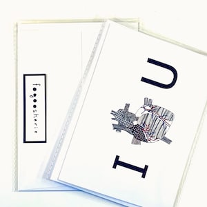 I HEART U Greeting Card - Etsy