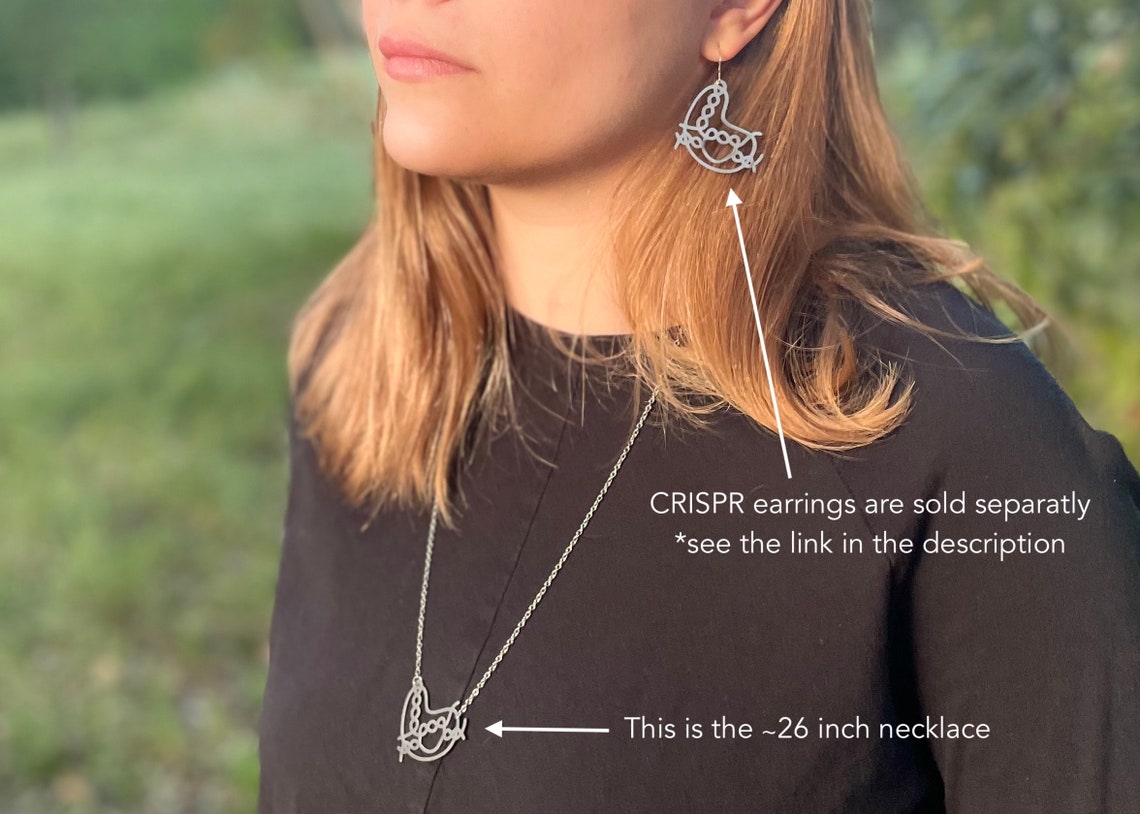 CRISPR Cas9 Necklace // Molecular Biology Pendant // | Etsy Canada