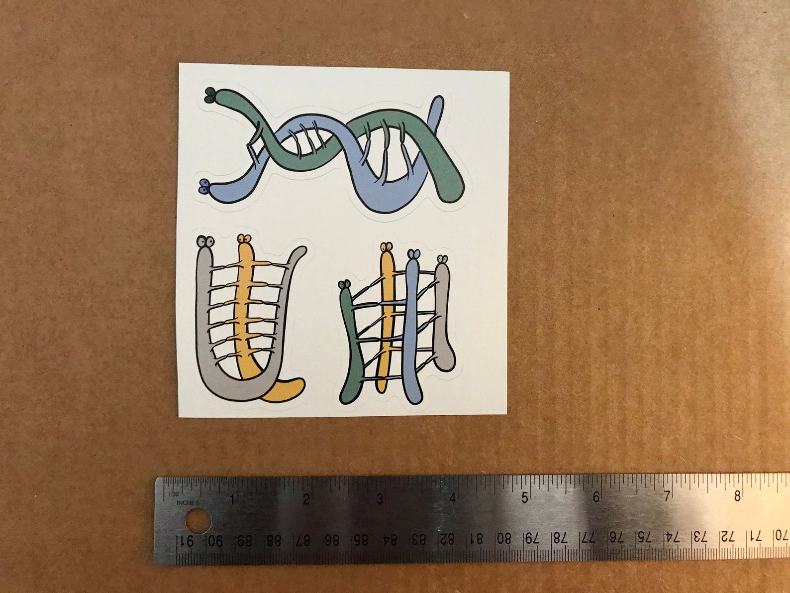 DNA Vinyl Removable Sticker Pack - Etsy