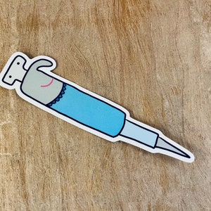 Pipette Holographic Sticker // Cute Wet Lab Equipment // Gift for a ...