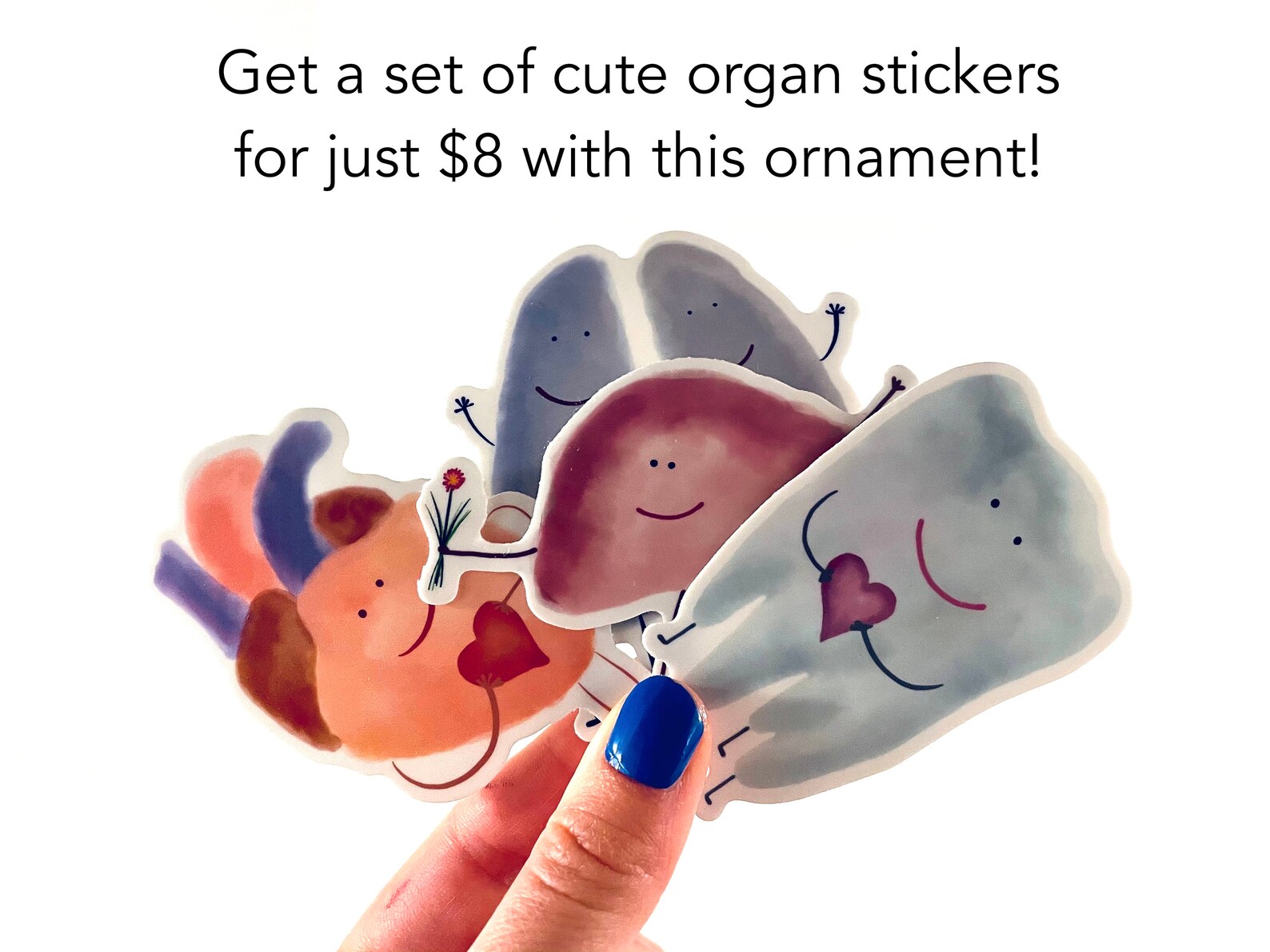 Cute Lungs Friends Wooden Ornament // Cute Anatomy Gift for a Doctor ...