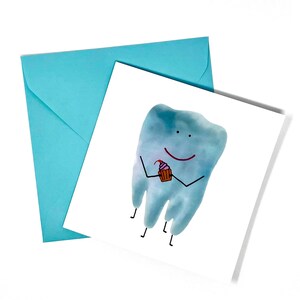 Cute Tooth Greeting Card for a Dentist - Etsy