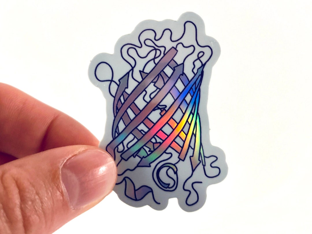 Green Fluorescent Protein (GFP) Sticker // Vinyl, Waterproof, and ...
