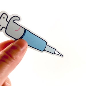 Pipette Holographic Sticker // Cute Wet Lab Equipment // Gift for a ...