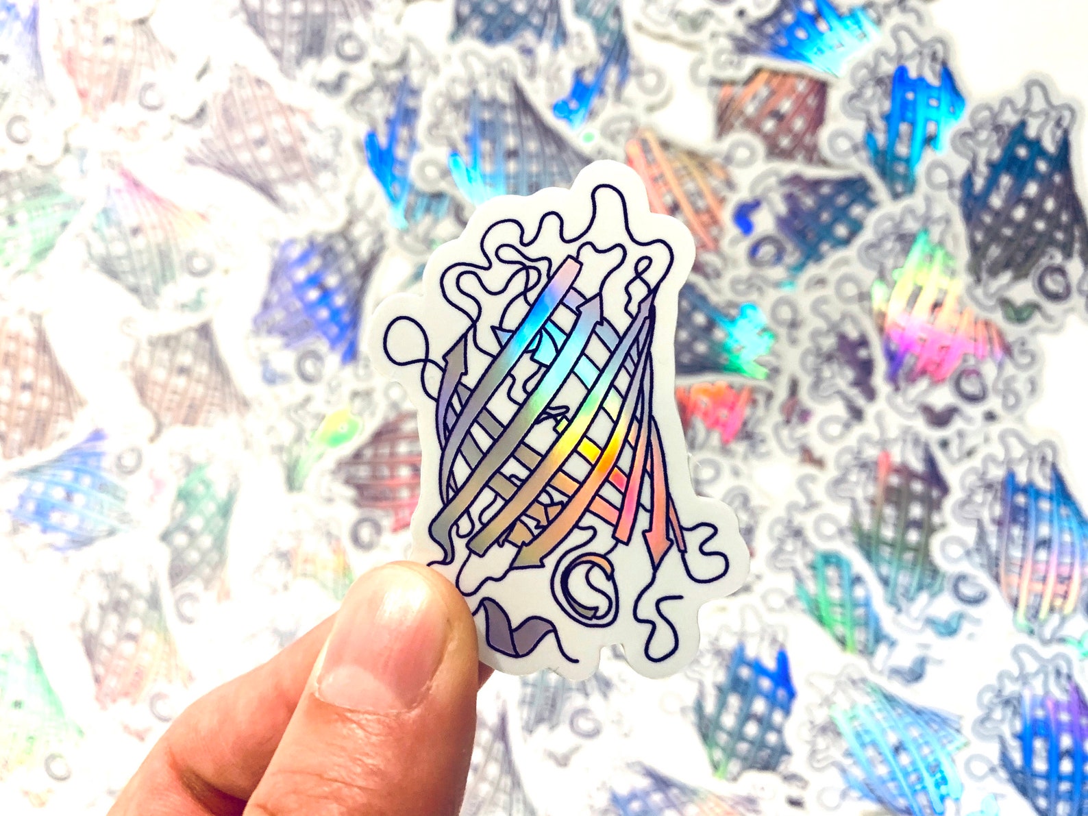 Green Fluorescent Protein GFP Sticker // Vinyl, Waterproof, and ...