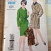 Vogue Sewing Pattern #7002 Dated 1967 Coat - Etsy