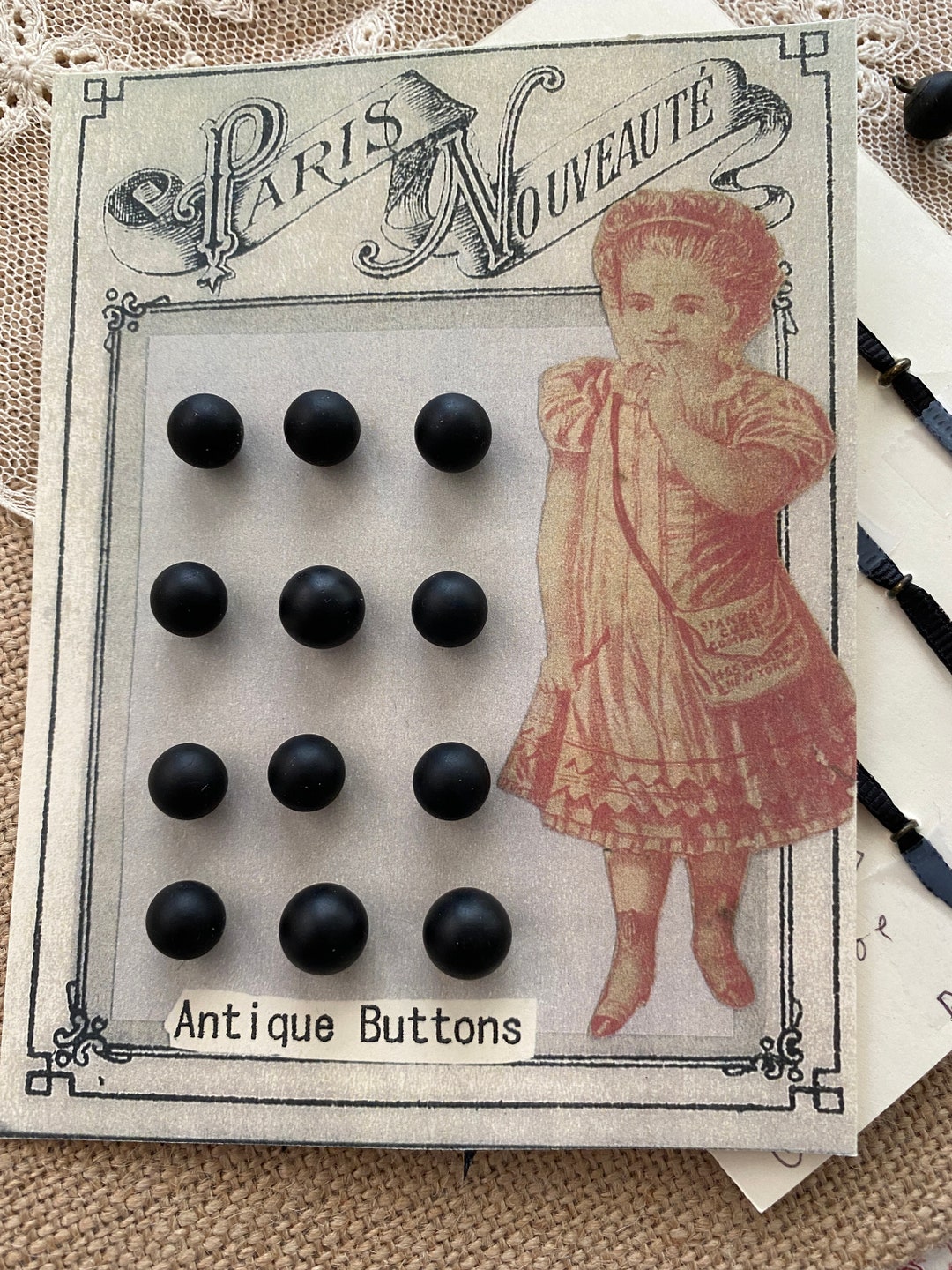Vintage Black Glass Sphere Buttons, Shoe Buttons, 1880 to 1915 - Etsy