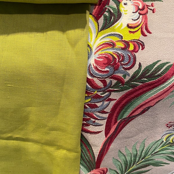 Chartreuse Fabric - Etsy