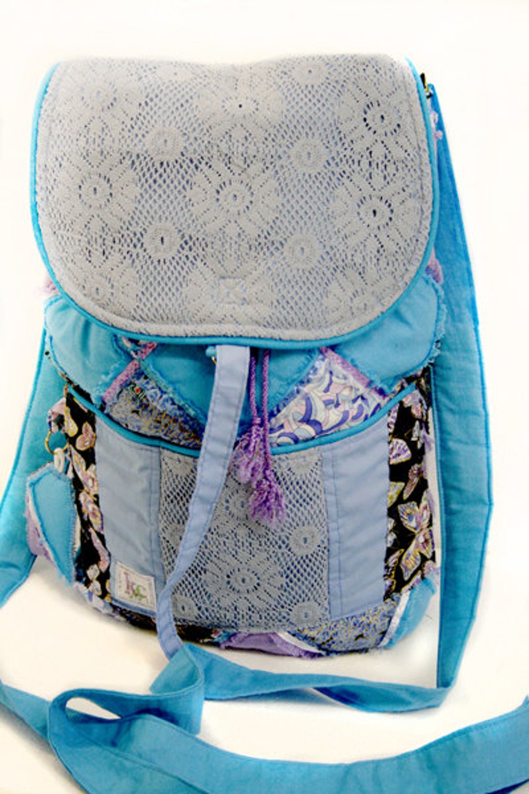 Patchwork Quilted Backpack Rucksack Nappy Bag Schoolbag. - Etsy
