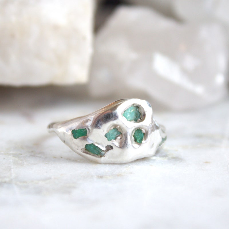 Cast Silver Ring - Etsy