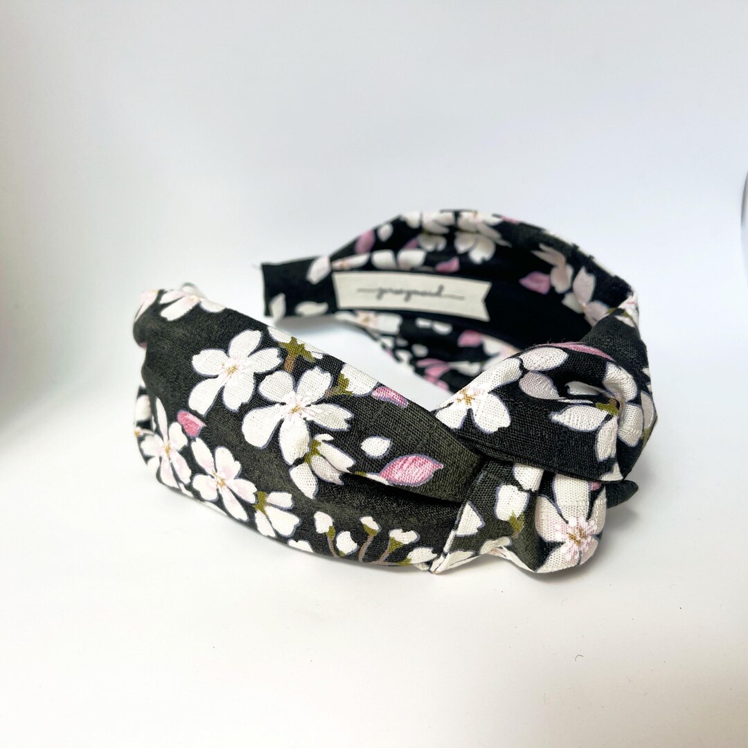 Japanese Sakura Cherry Blossom Knotted Turban Womens Headbands Gift for ...