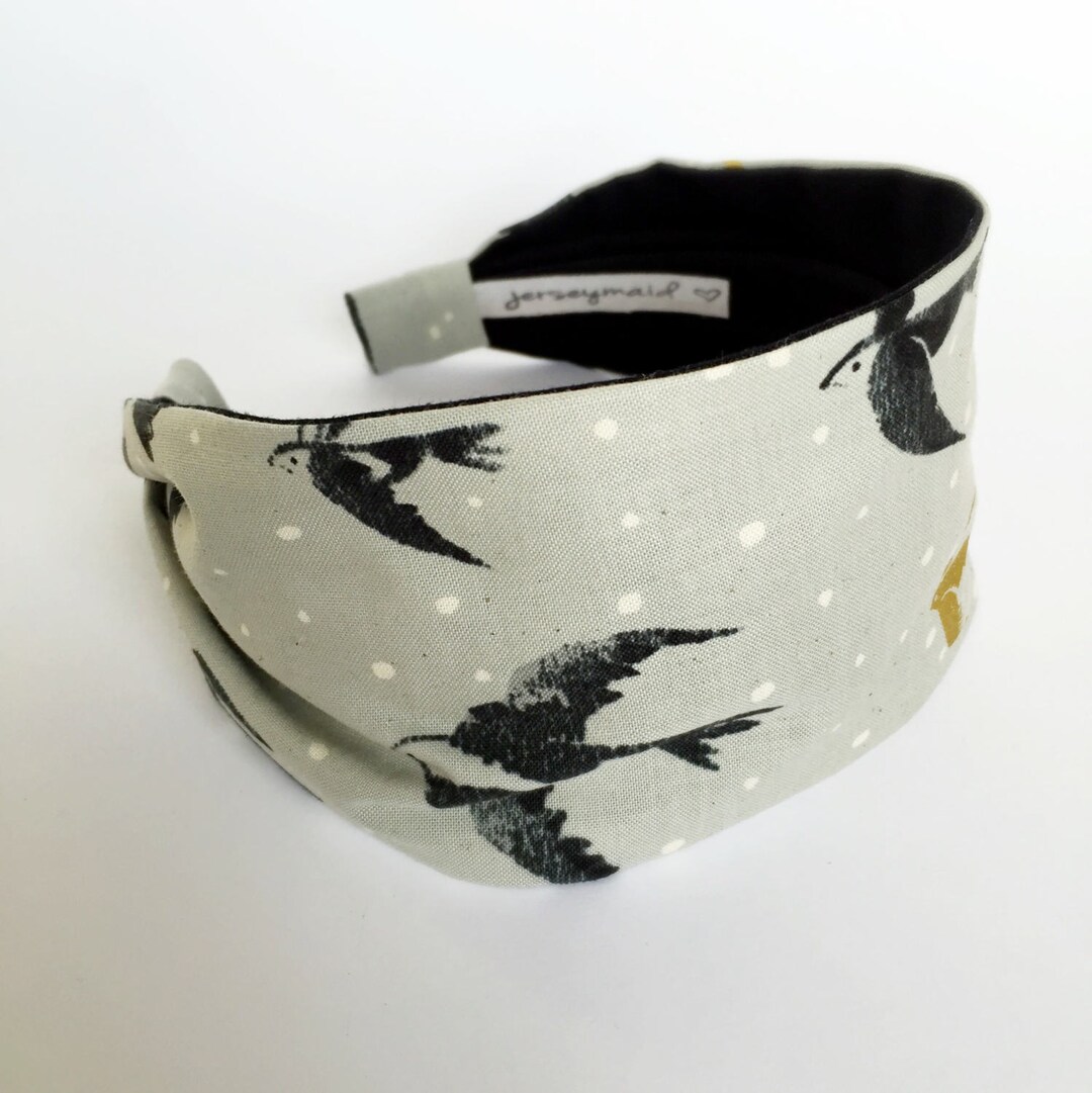 Womens Headband Adult Headband Woman Cotton Steel Fabric Head Band Wide ...