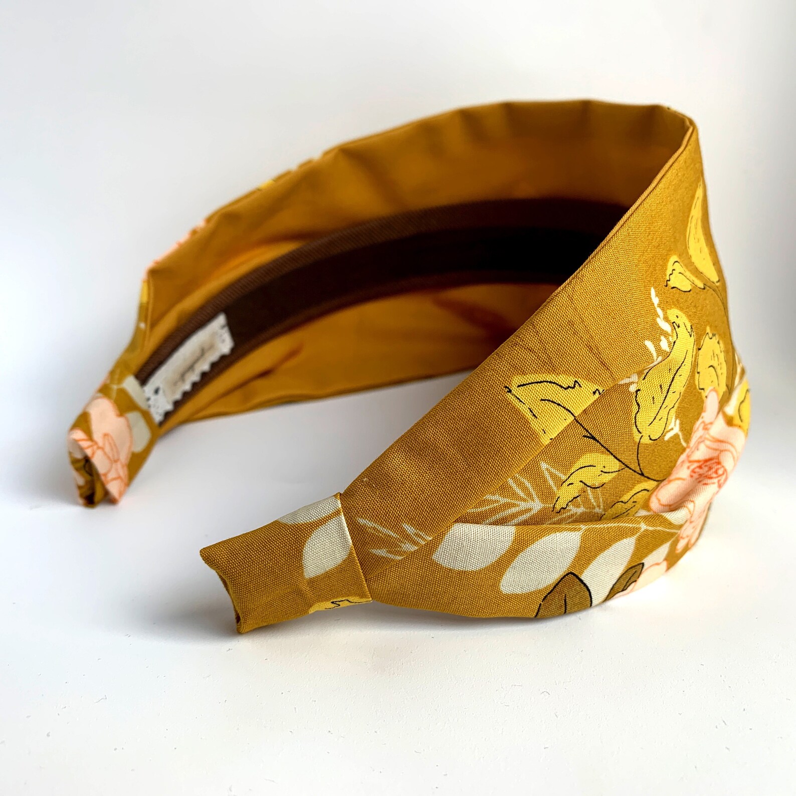 Fabric Headbands for Women Yellow Retro Hair Bands . Fall Hair - Etsy