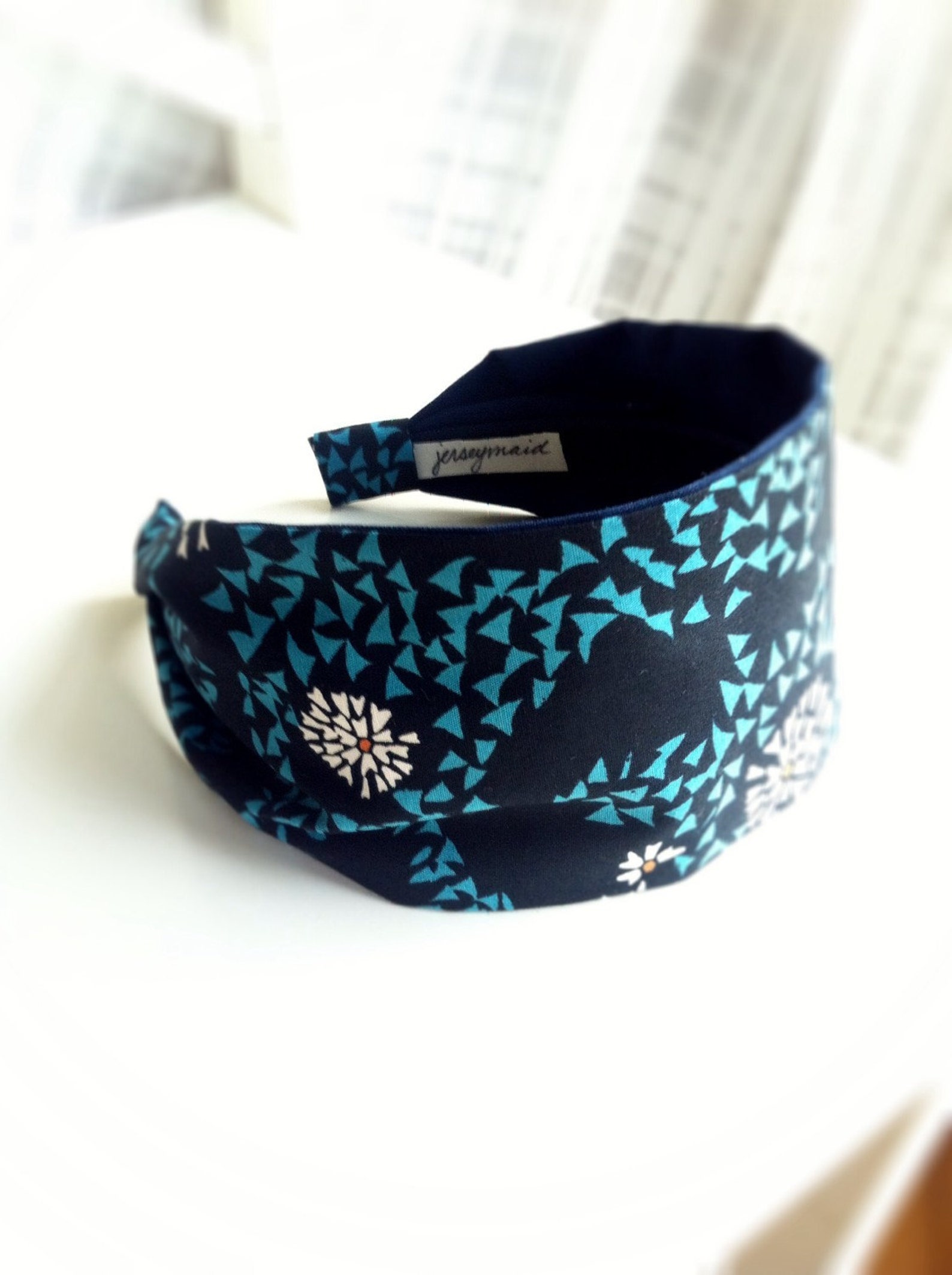 Retro Headbands for Women . Navy Blue Hair Bands . Summer Hair - Etsy