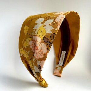 Fabric Headbands for Women Yellow Retro Hair Bands . Fall Hair ...