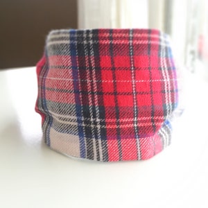 Classic Plaid Hairband Tartan Plaid Head Band Red Plaid Headband Extra Wide Hair Band No Slip ...