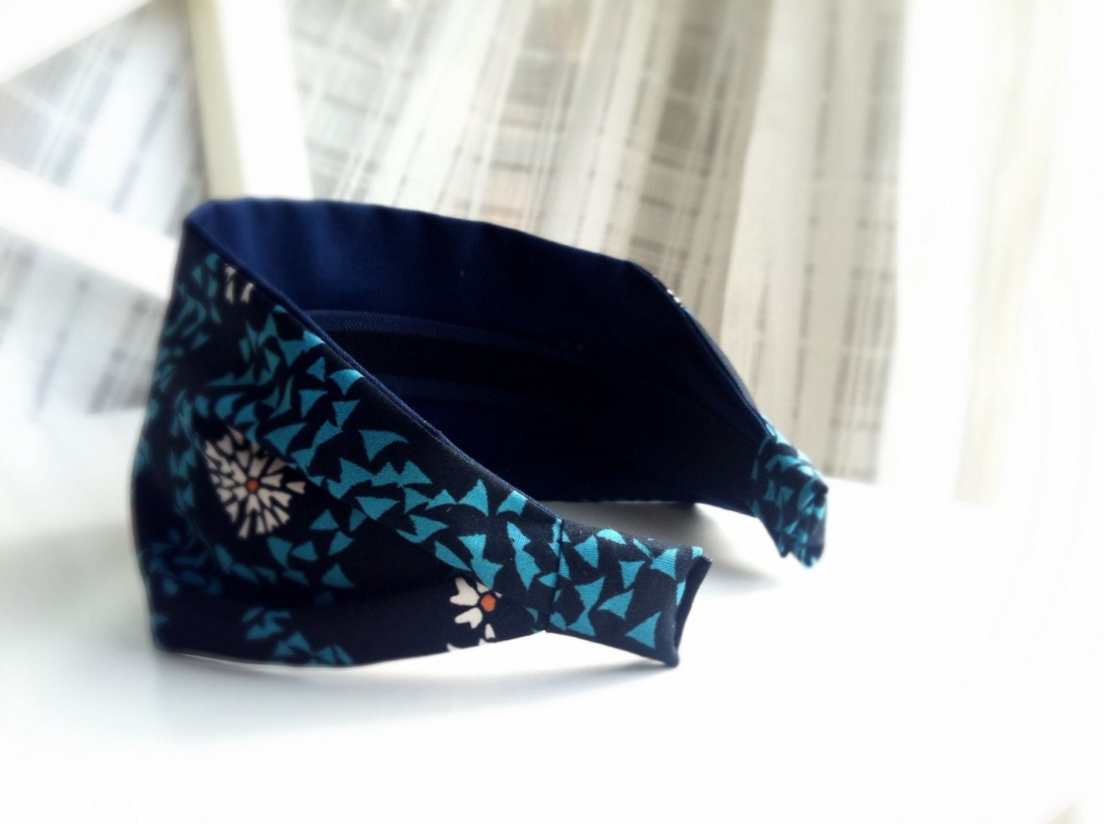 Retro Headbands for Women . Navy Blue Hair Bands . Summer Hair - Etsy