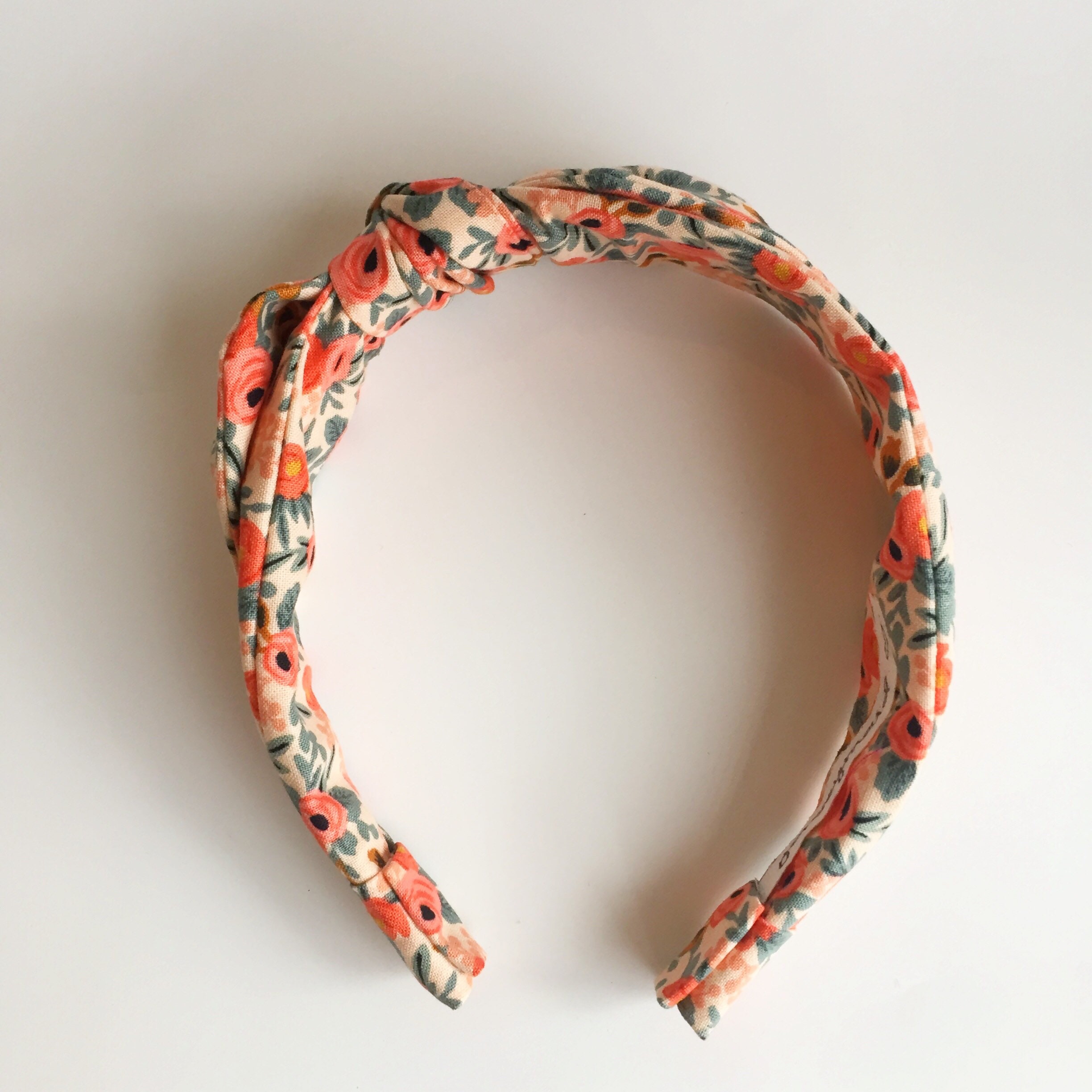 Headbands for Women With Bow Peach Narrow Side Knot Headband Women's ...