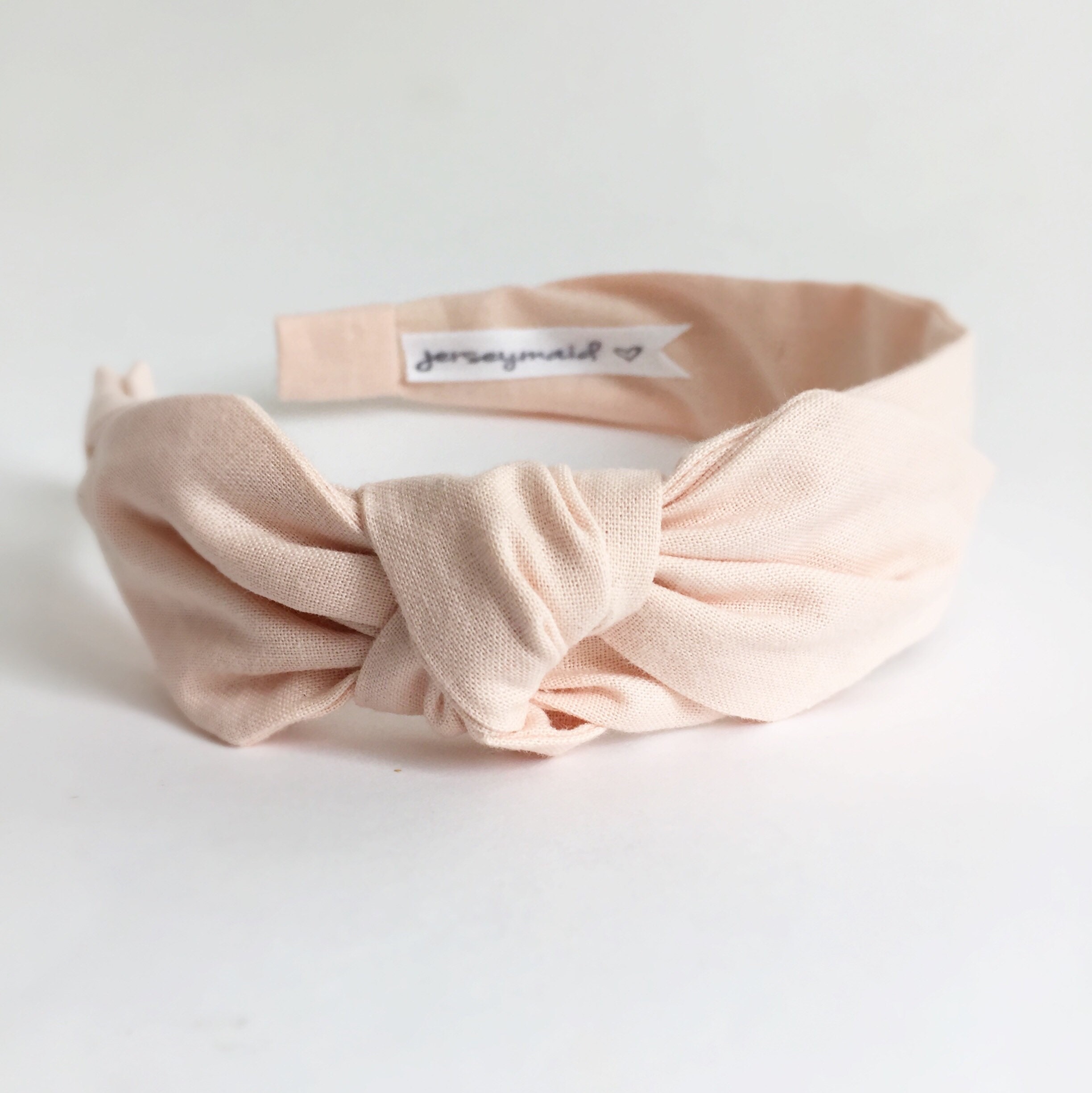 Organic cotton pink side bow Headbands for women narrow side | Etsy