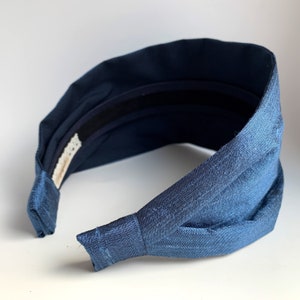 Blue Pure Silk Headbands for Women Adult Headband Woman Head Bands Hair ...