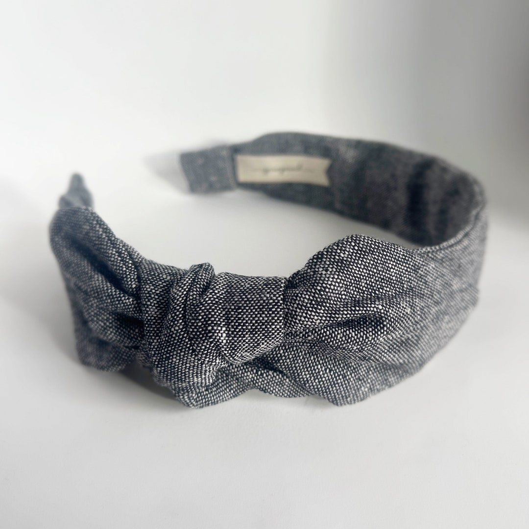 Linen Headbands for Women With Bow Narrow Side Knot Headband Women's ...