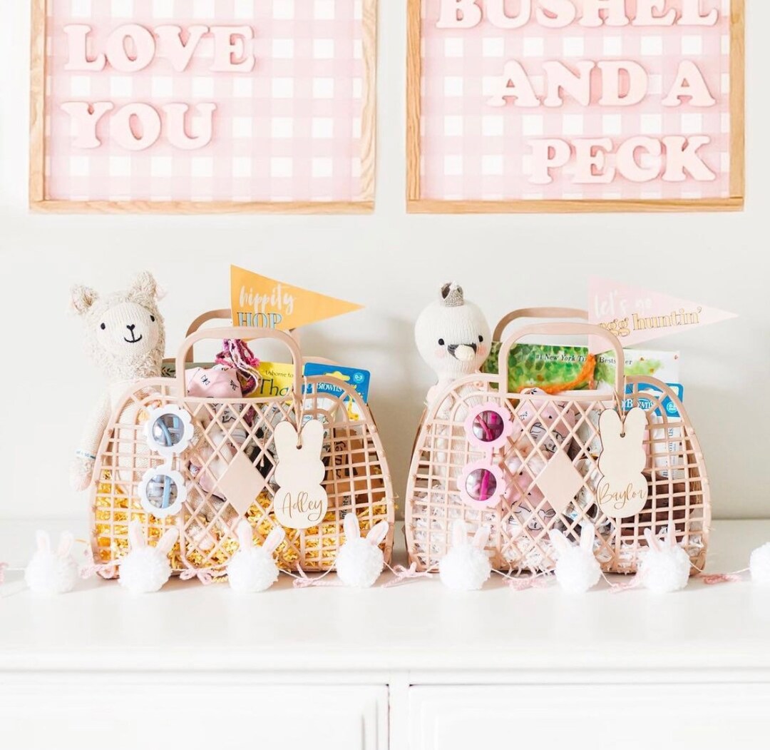 Girl Easter Pennant Flag Printables, Set of 4, Easter Basket Stuffers ...