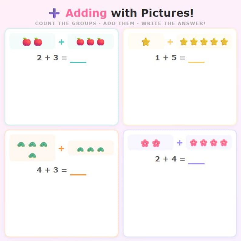 Preschool Math Worksheets | Counting, Addition to 10, Number Bonds ...