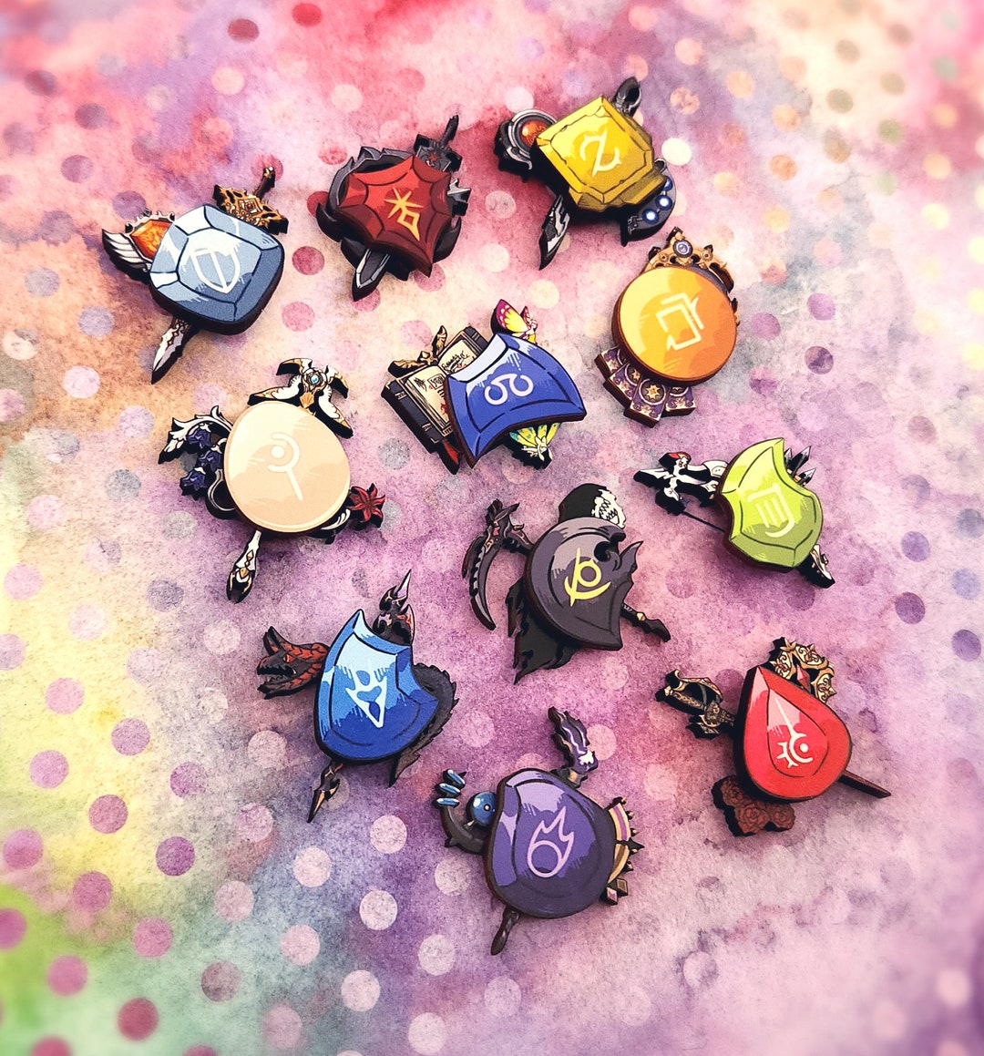 FFXIV Job Crystal 1.5" Multidimensional Wooden Pin - Etsy