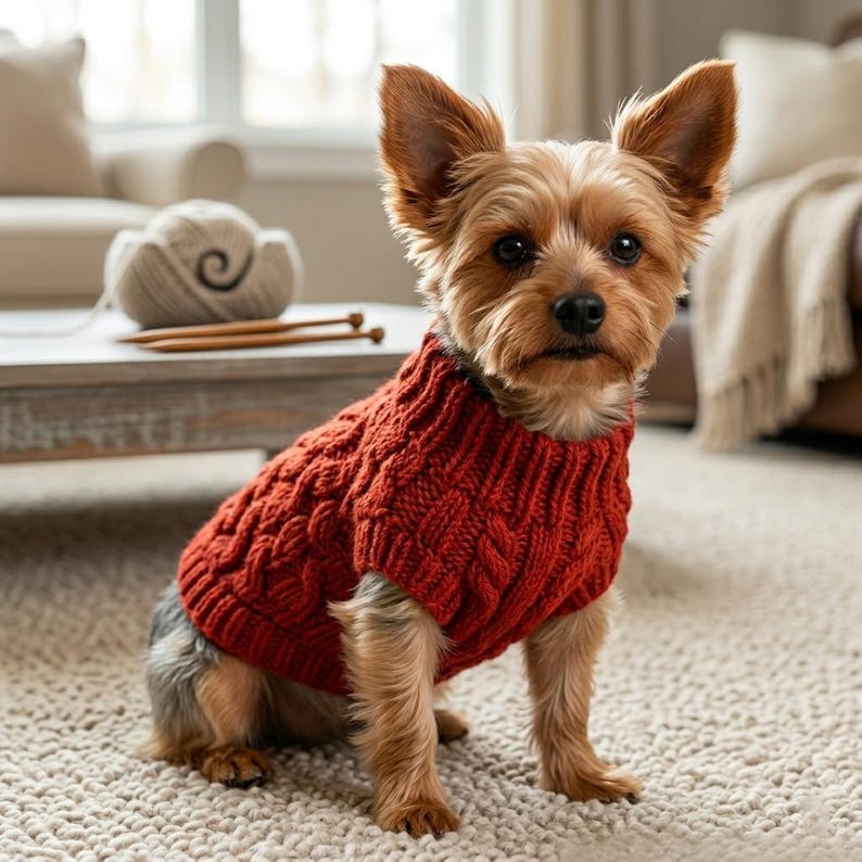 Adjustable Dog Sweater Crochet Pattern | Turtleneck Pet Jumper (PDF ...