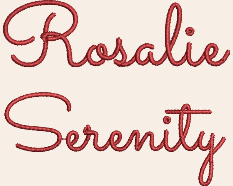 Sacramento Embroidery Font | Elegant Script Alphabet Pes Dst Jef Vp3 ...