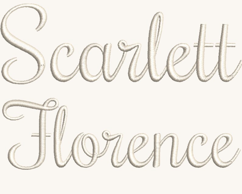 Rochester Embroidery Font | Luxury Script Embroidery Alphabet | Elegant ...