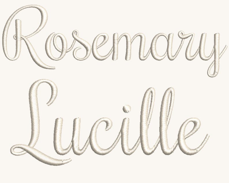 Rochester Embroidery Font | Luxury Script Embroidery Alphabet | Elegant ...