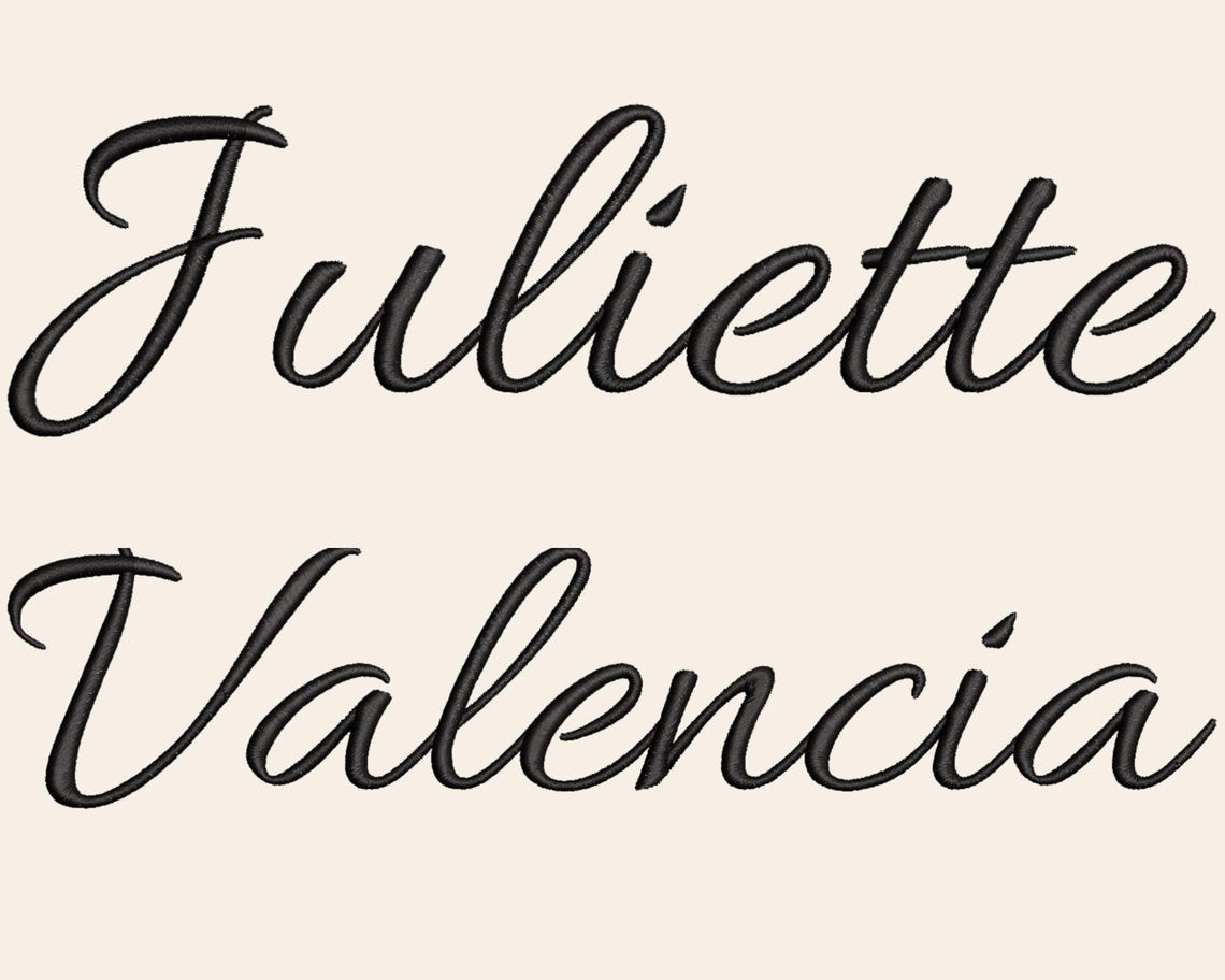 Allura Embroidery Font | Elegant Script Alphabet Pes Dst Jef Vp3 Luxury ...