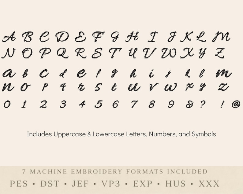 Allura Embroidery Font | Elegant Script Alphabet Pes Dst Jef Vp3 Luxury ...