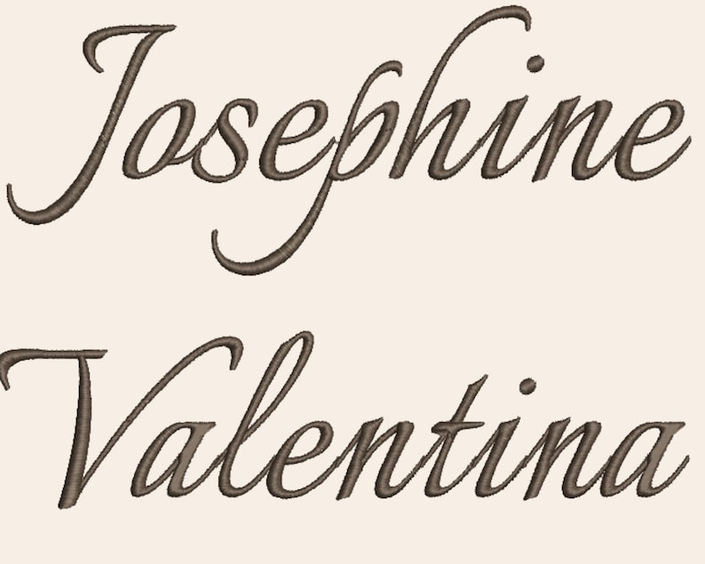 Italianno Embroidery Font, Elegant Script Embroidery Alphabet, Cursive ...