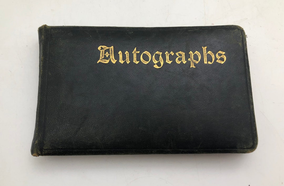 Vintage 1920s Autograph Book / Album, With Autographs, Ephemera ...