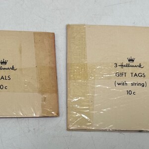 Vintage Christmas Gift Tags, Cards, Seals: Hallmark, Norcross, Skater ...