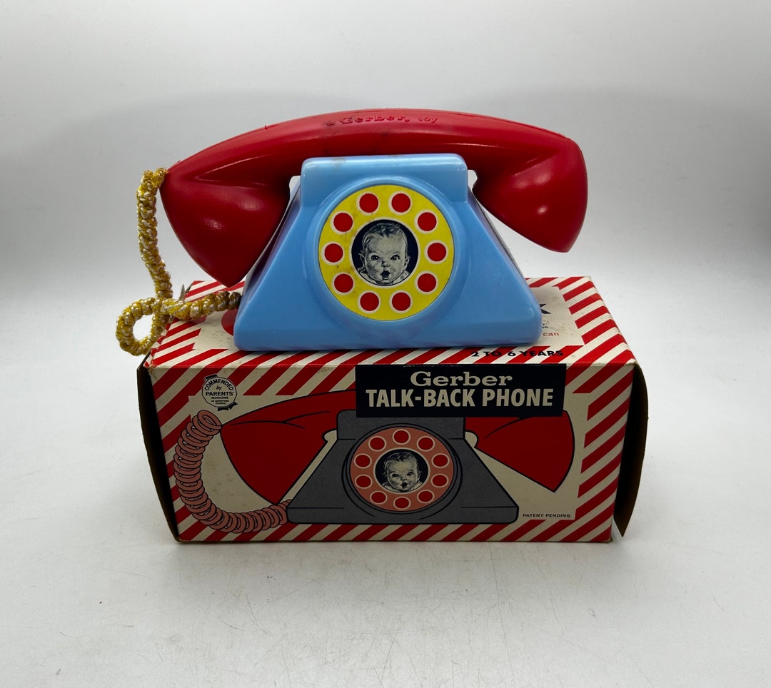 Vintage Gerber Talk-back Phone, Plastic, Original Box, 1950s-1960s, for ...