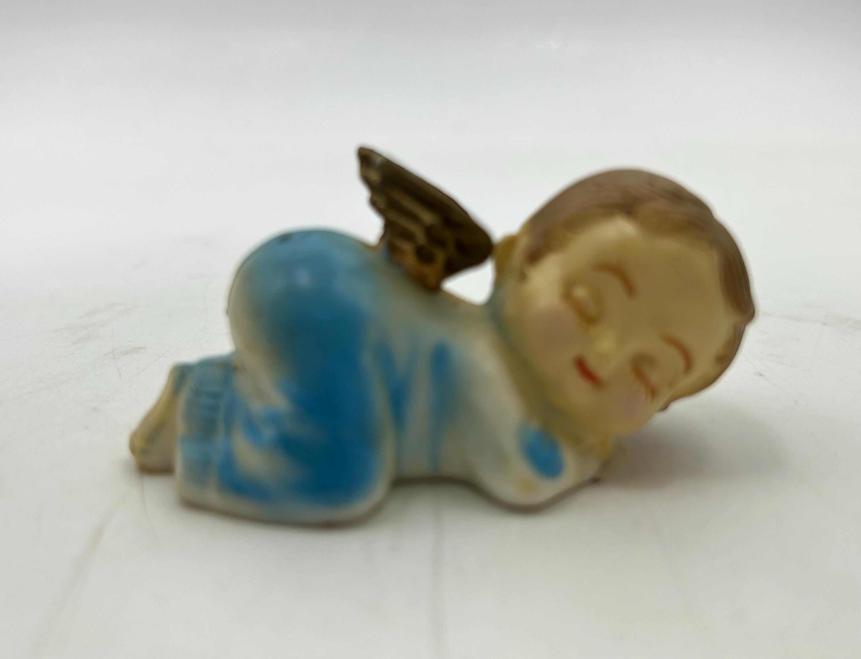 8 Small Vintage Plastic Angels Plus Net Wings for Collection, Crafts ...
