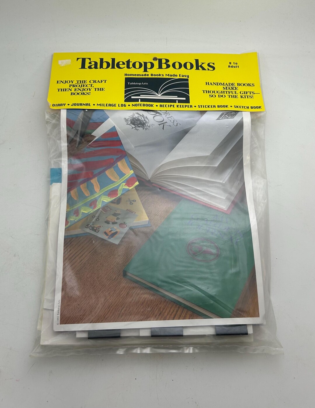 Vintage Tabletop Books Kit to Make 3 Hardback Blank Books, 1993 ...