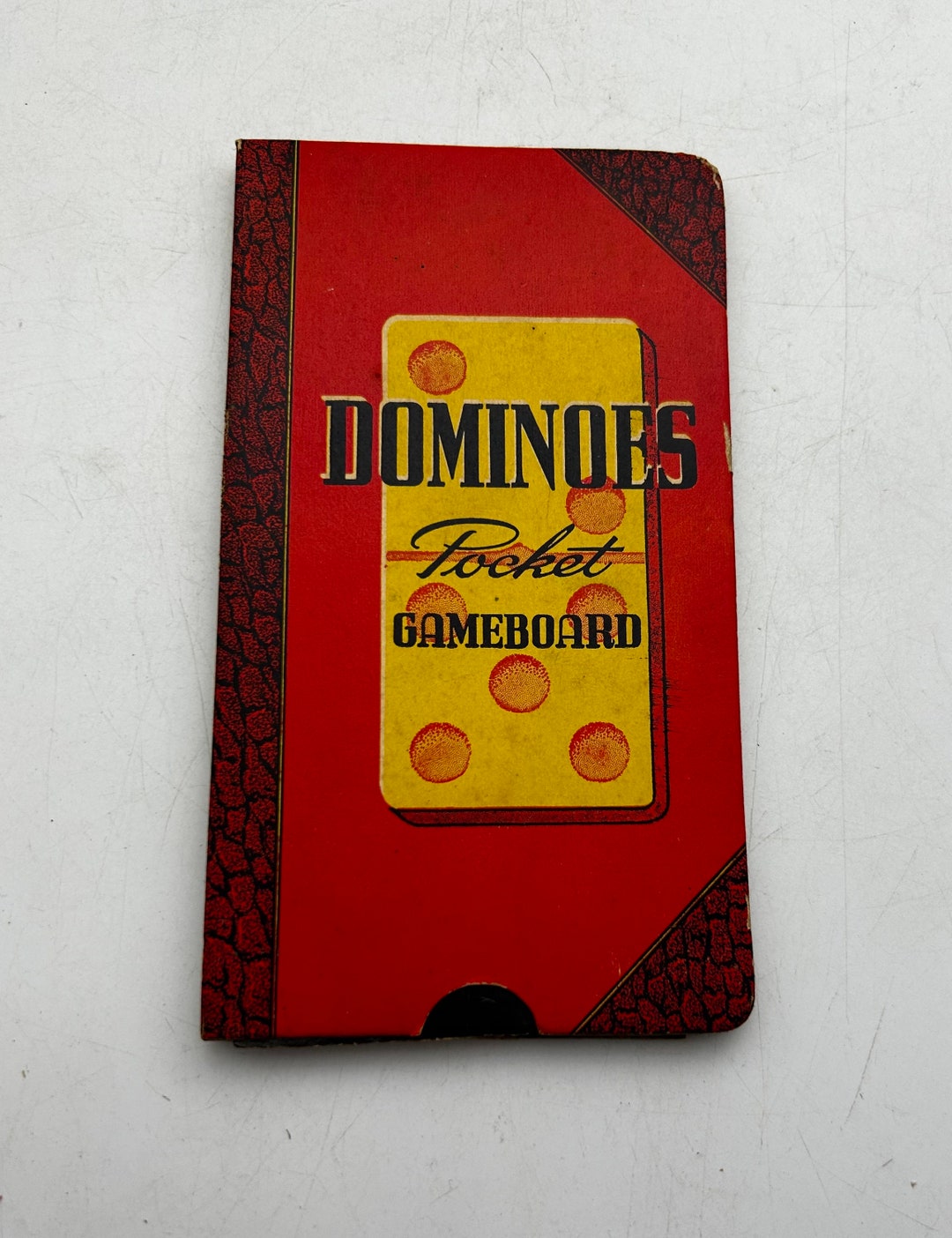 Vintage Pocket Domino Game: Cardboard Folder & Dominoes, Unused, 1940s ...