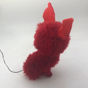 Vintage Red Furry Plush Dog (as Is) - 7 Inches Tall, Missing Tail ...