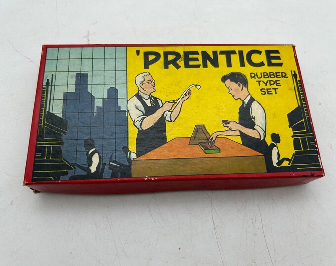 Vintage Child's Printing Set ABC Printing Blocks, 5/8 Inches, Numbers ...